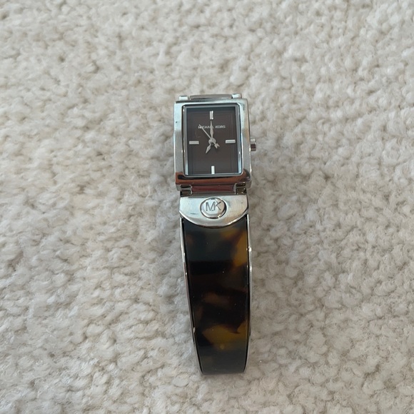 Michael Kors | Jewelry | Michael Kors Tortoise Shell And Silver Watch ...
